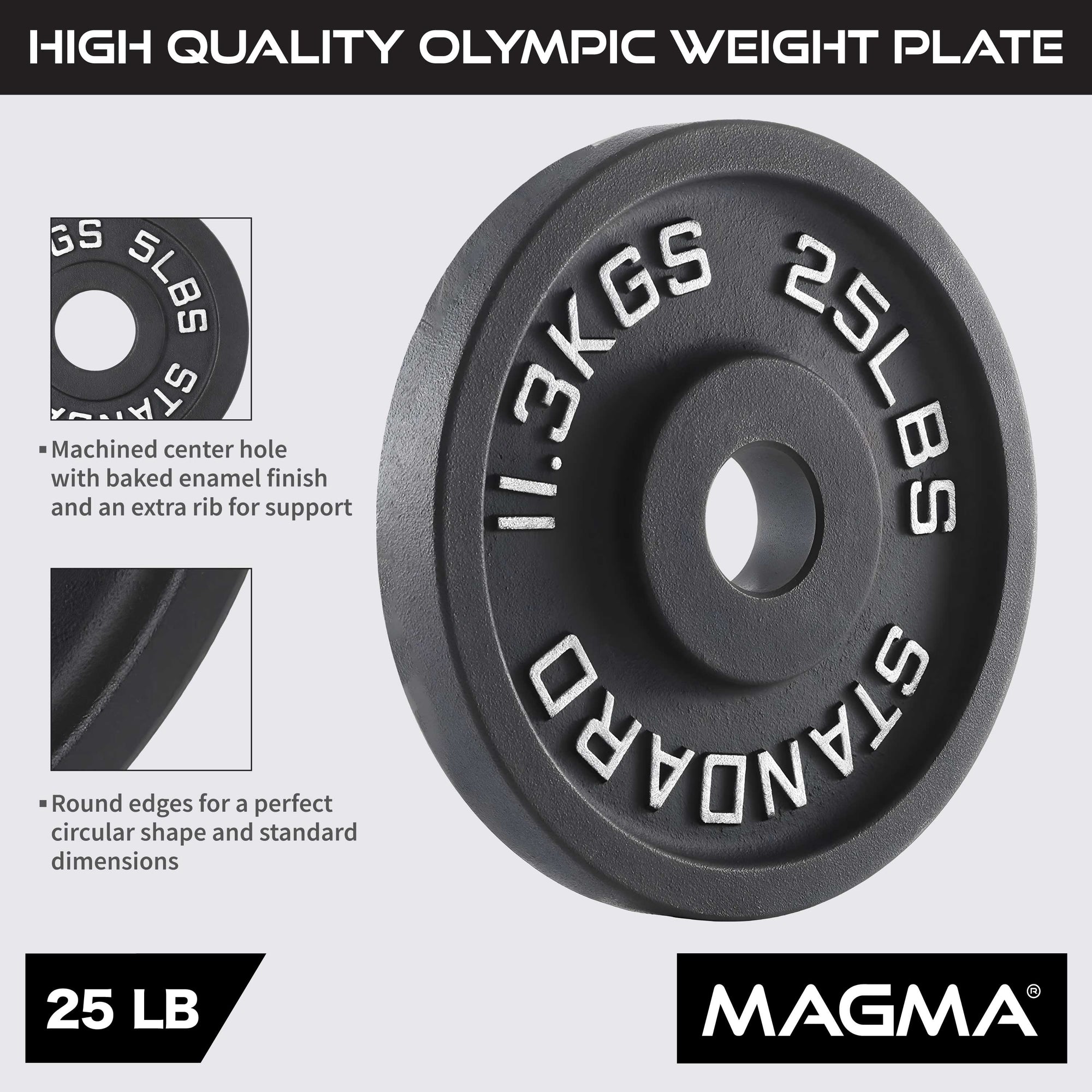 MAGMA Olympic Cast Iron Weight Plates | MAGMA Fitness